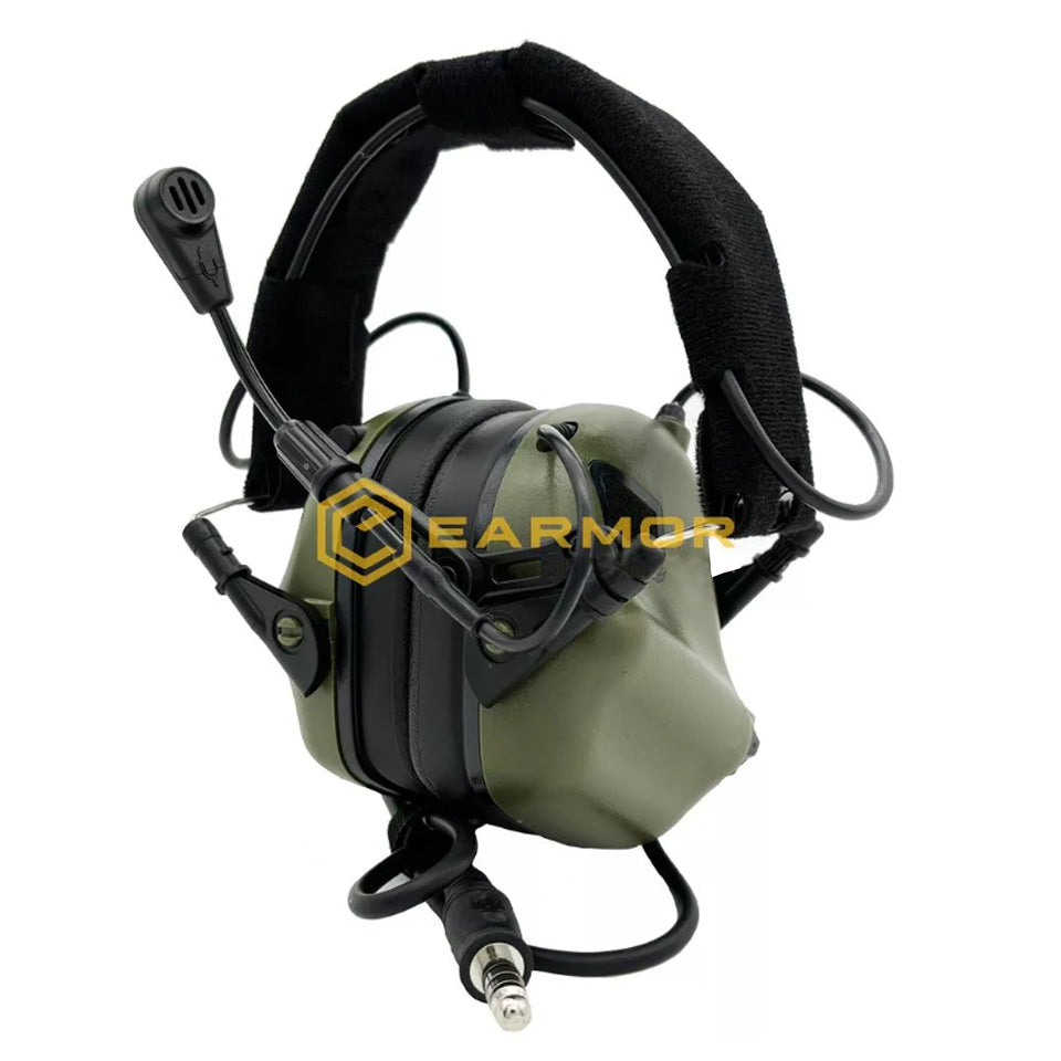 EARMOR M32 MOD3 Tactical Headset & M52 PTT Set Shooting Noise Canceling ...