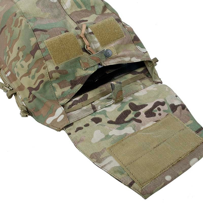 TMC Military Airsoft Tactical Vest Zipper Pouch Zip Panel Back Pack ...