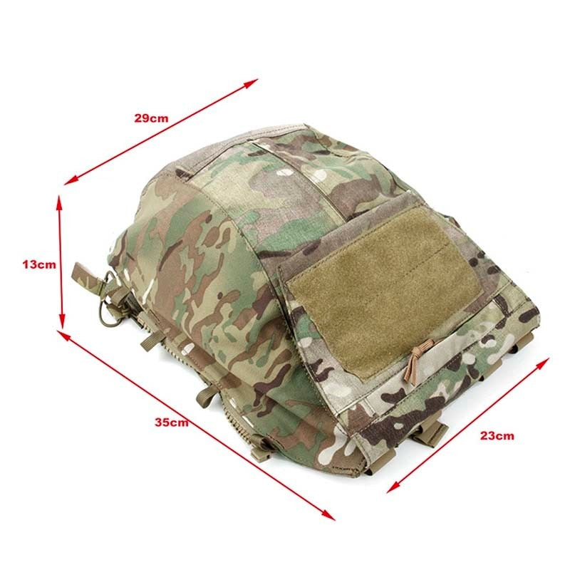 TMC Military Airsoft Tactical Vest Zipper Pouch Zip Panel Back Pack ...