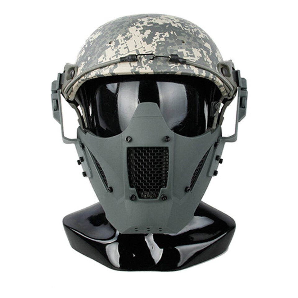 TMC JAY FAST MASK Modular Tactical Mask AF Helmet Track Connection Mask ...