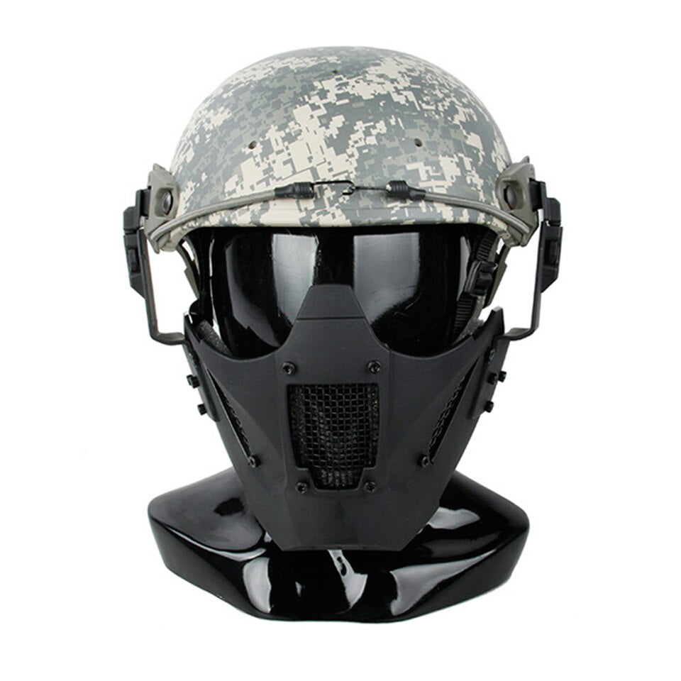 TMC JAY FAST MASK Modular Tactical Mask AF Helmet Track Connection Mask ...